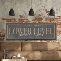 Lower Level Sign - Etsy