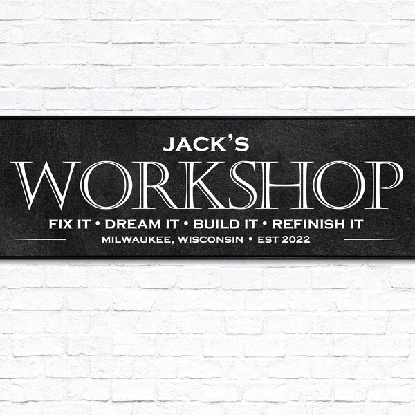 Workshop Sign - Etsy