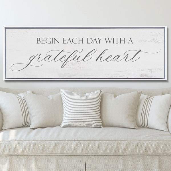 Begin Each Day With a Grateful Heart - Etsy