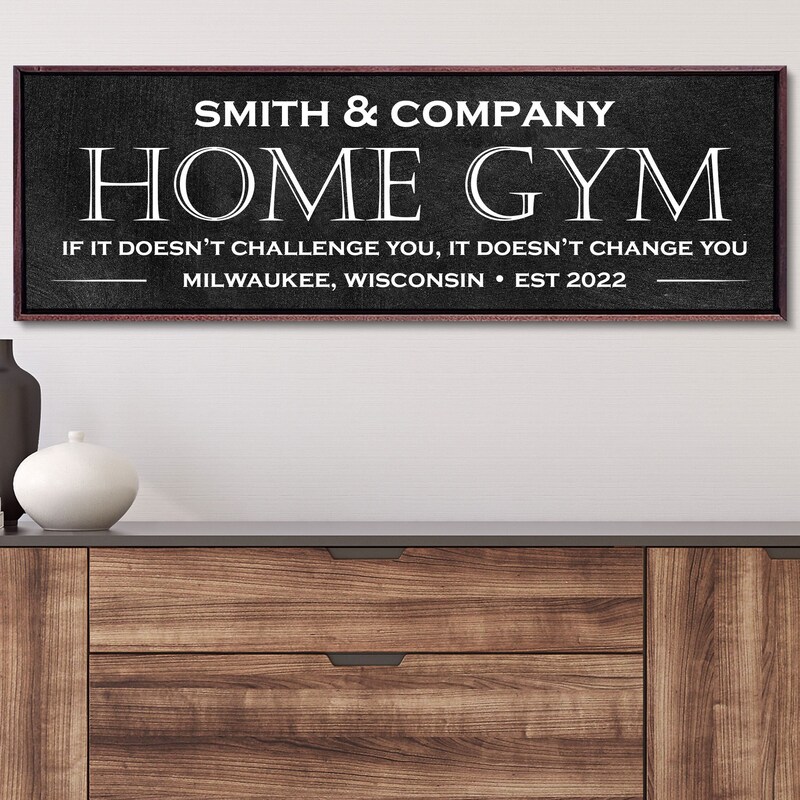 Home Gym Sign - Etsy
