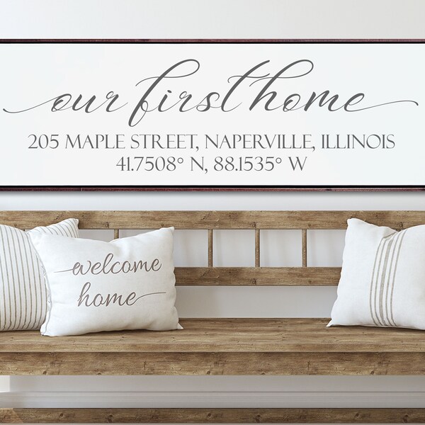 Our First Home Sign - Etsy