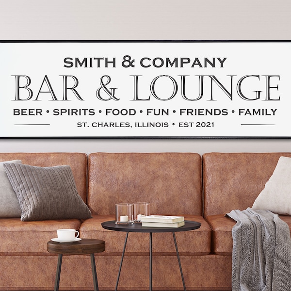 Home Bar and Lounge Sign - Etsy