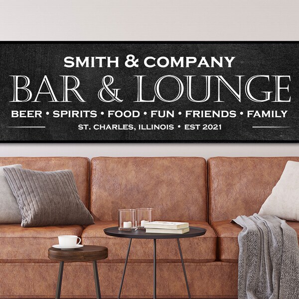 Personalized Bar Signs - Etsy