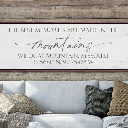 Custom Mountain House Sign Life is Better in the Mountains - Etsy