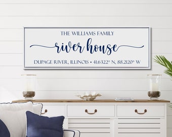 Personalized Welcome to the River Metal Sign 8 X 12 Welcome - Etsy