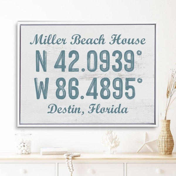 Coordinates Sign - Etsy