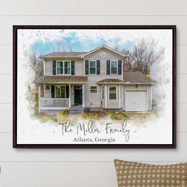 Custom House Portrait - Etsy