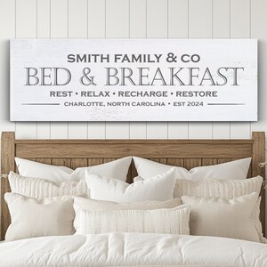 Personalized Bed and Breakfast Sign, Custom Bed and Breakfast Sign ...