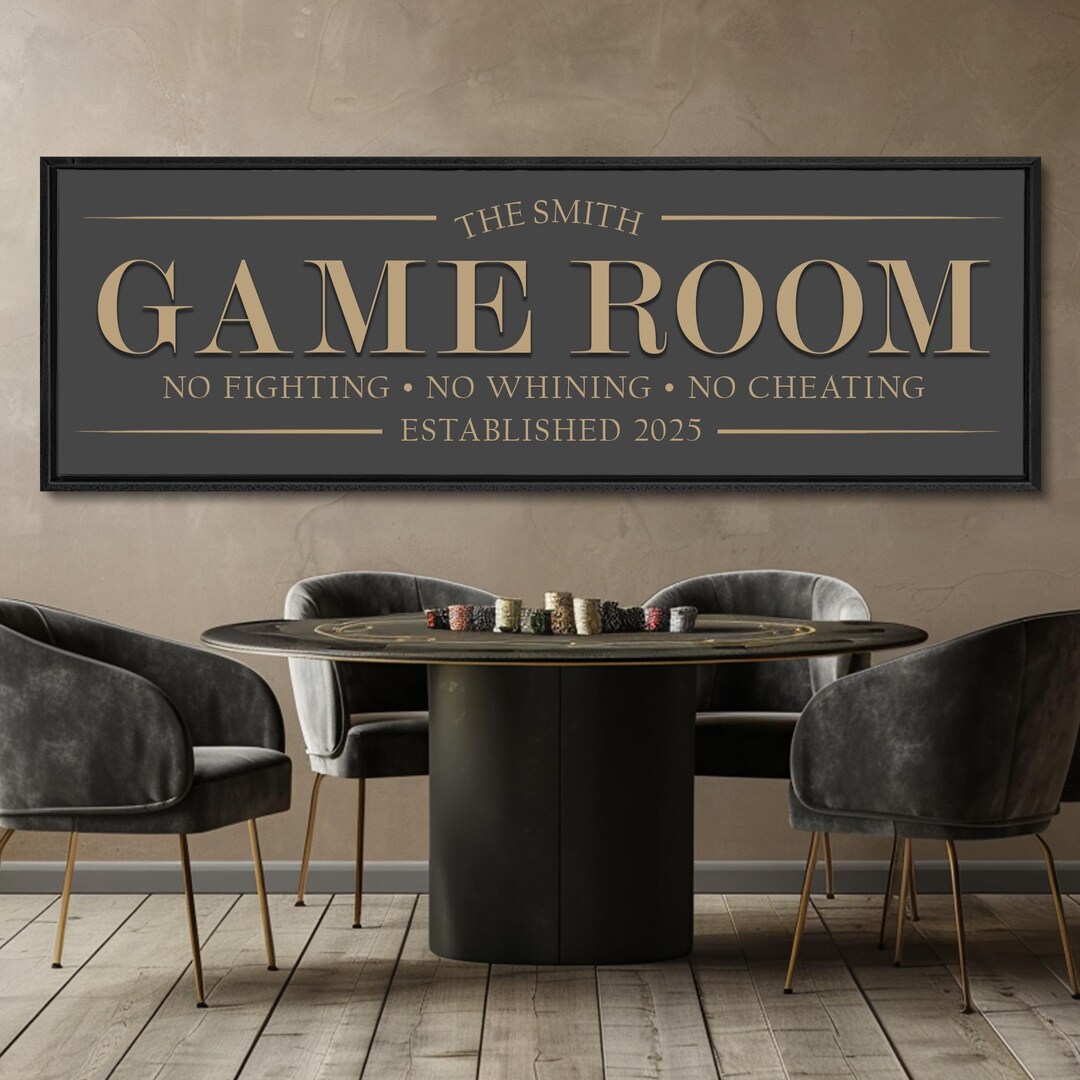 Personalized Game Room Sign for Home - Etsy