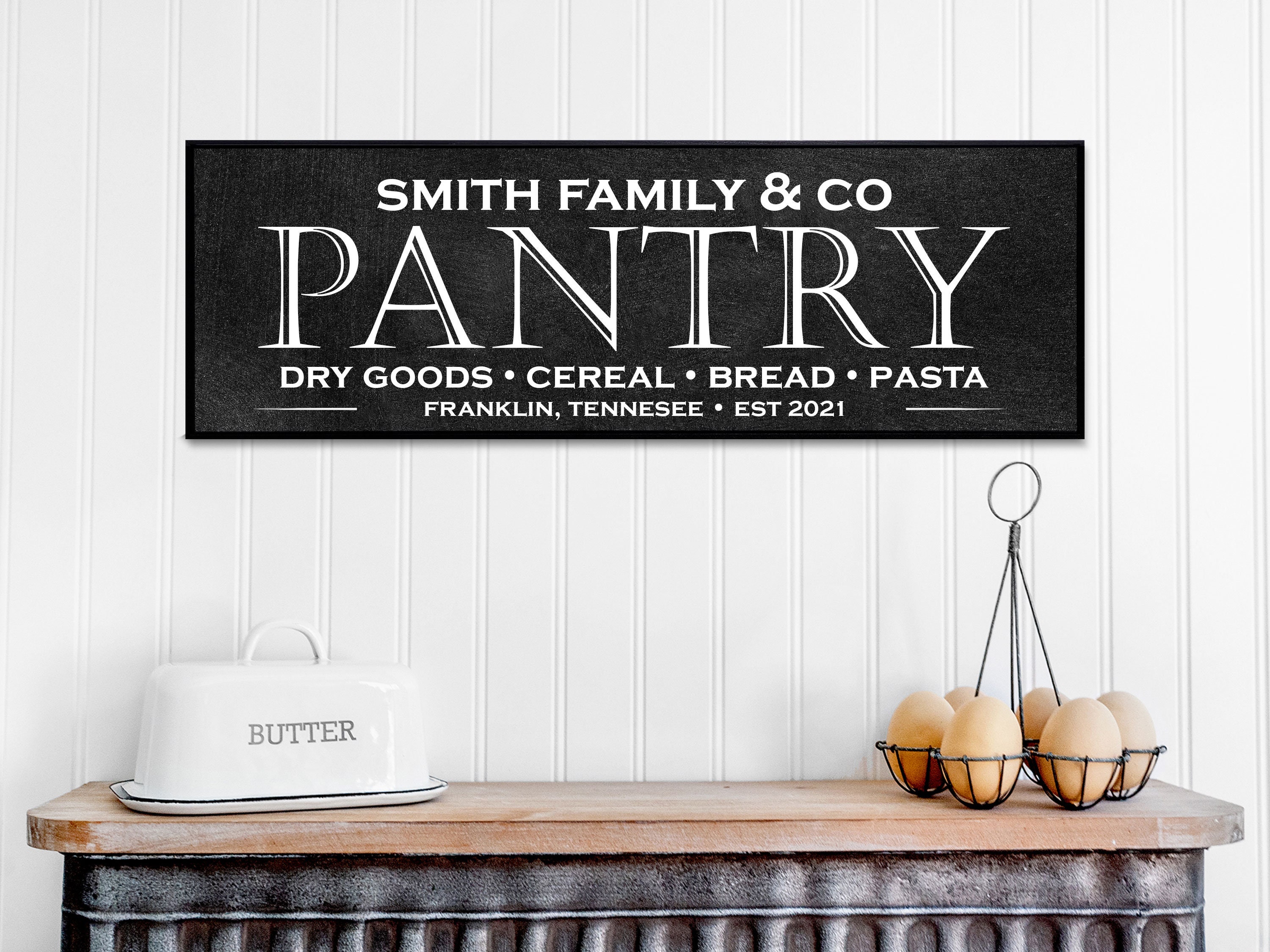 Personalized Pantry Sign Custom Pantry Sign Personalized - Etsy