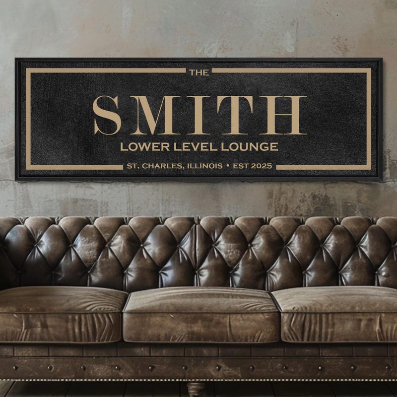 Lower Level Lounge Sign - Etsy