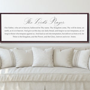 The Lord's Prayer Sign Our Father Wall Art Christian - Etsy