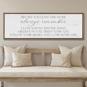 Before You Leave This Home Sign, Entryway Sign - Etsy