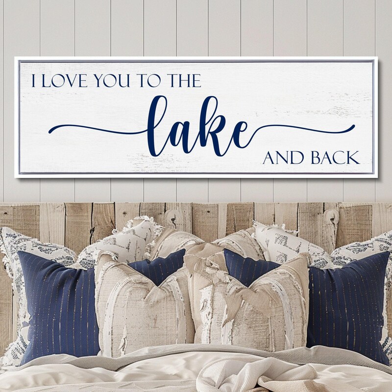 Lake Sign With Heart - Etsy