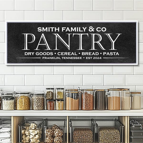Pantry Sign - Etsy