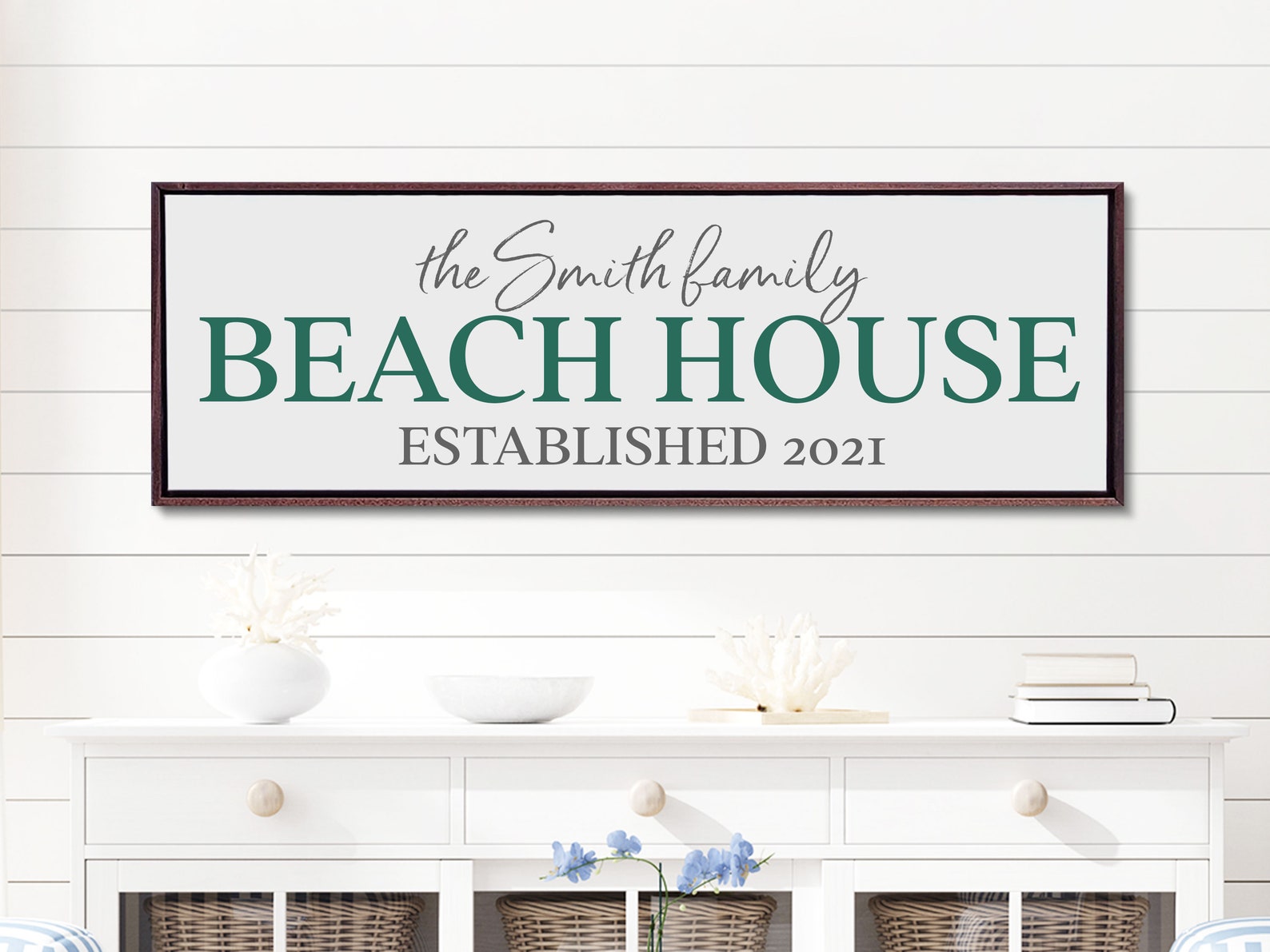 Custom Beach House Sign Personalized Beach House Sign Beach | Etsy