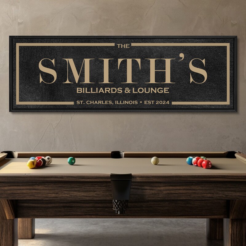 Billiards Sign - Etsy