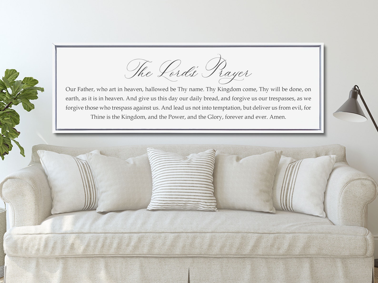 The Lord's Prayer Sign Our Father Wall Art Christian - Etsy