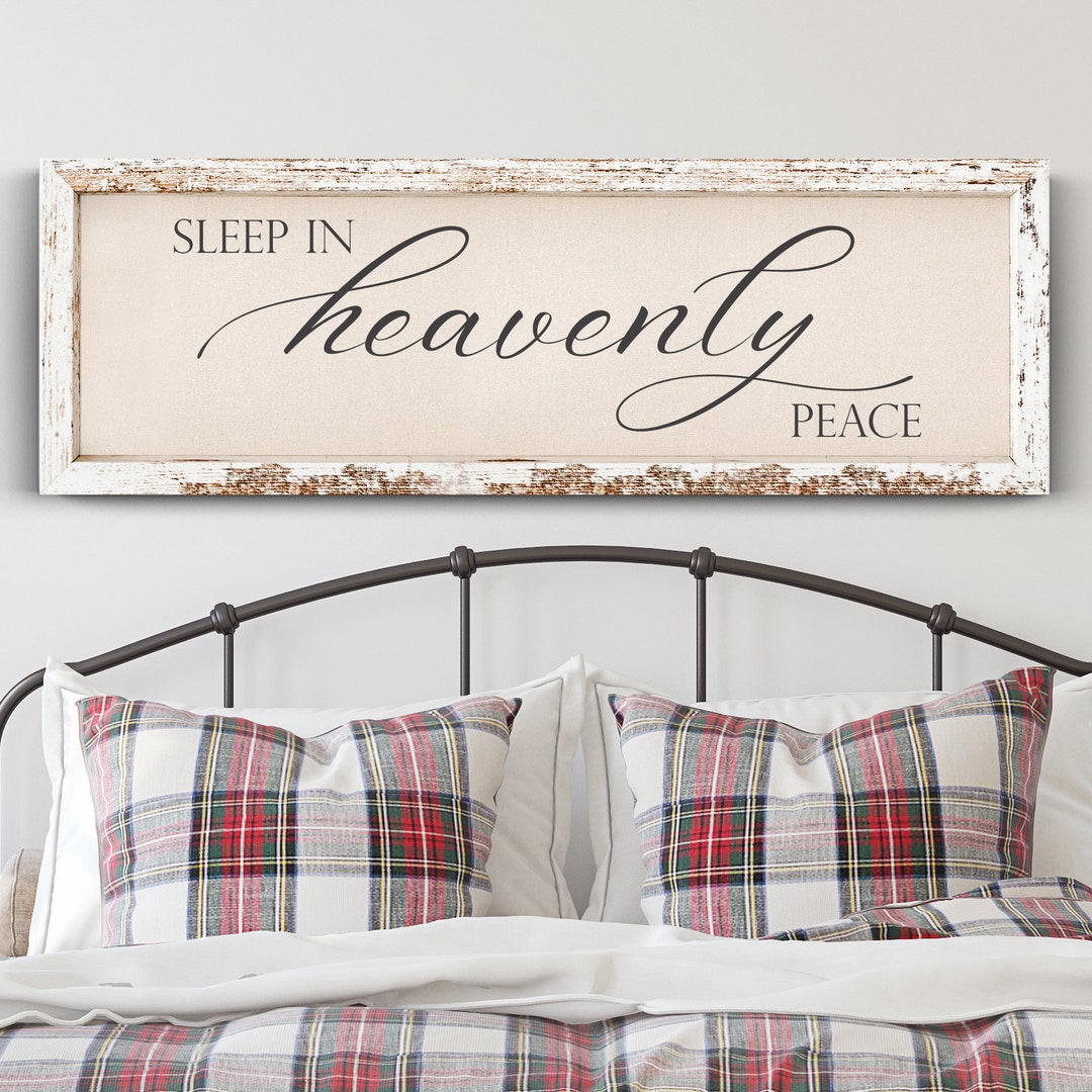 Sleep in Heavenly Peace Sign, Silent Night Sign, Christmas Sign - Etsy