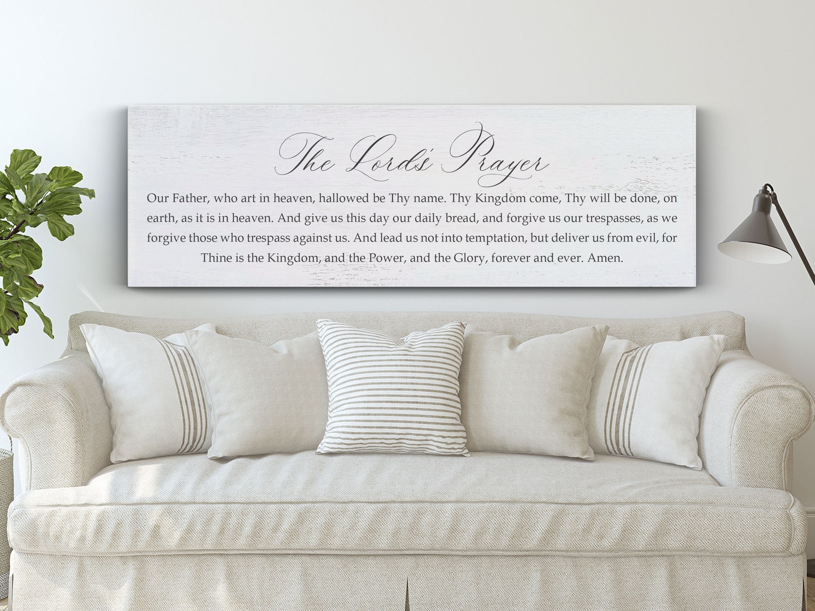 The Lord's Prayer Sign Our Father Wall Art Christian - Etsy