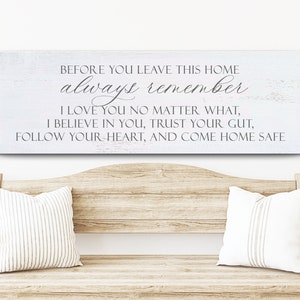Before You Leave This Home Sign Entryway Sign - Etsy