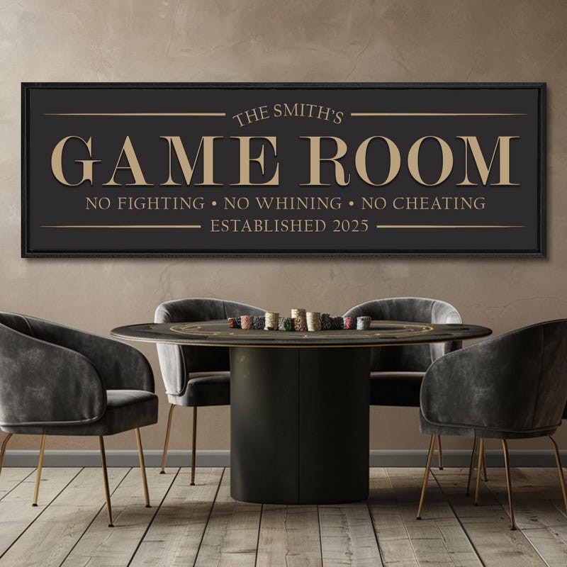 Upscale Game Room Decor - Etsy