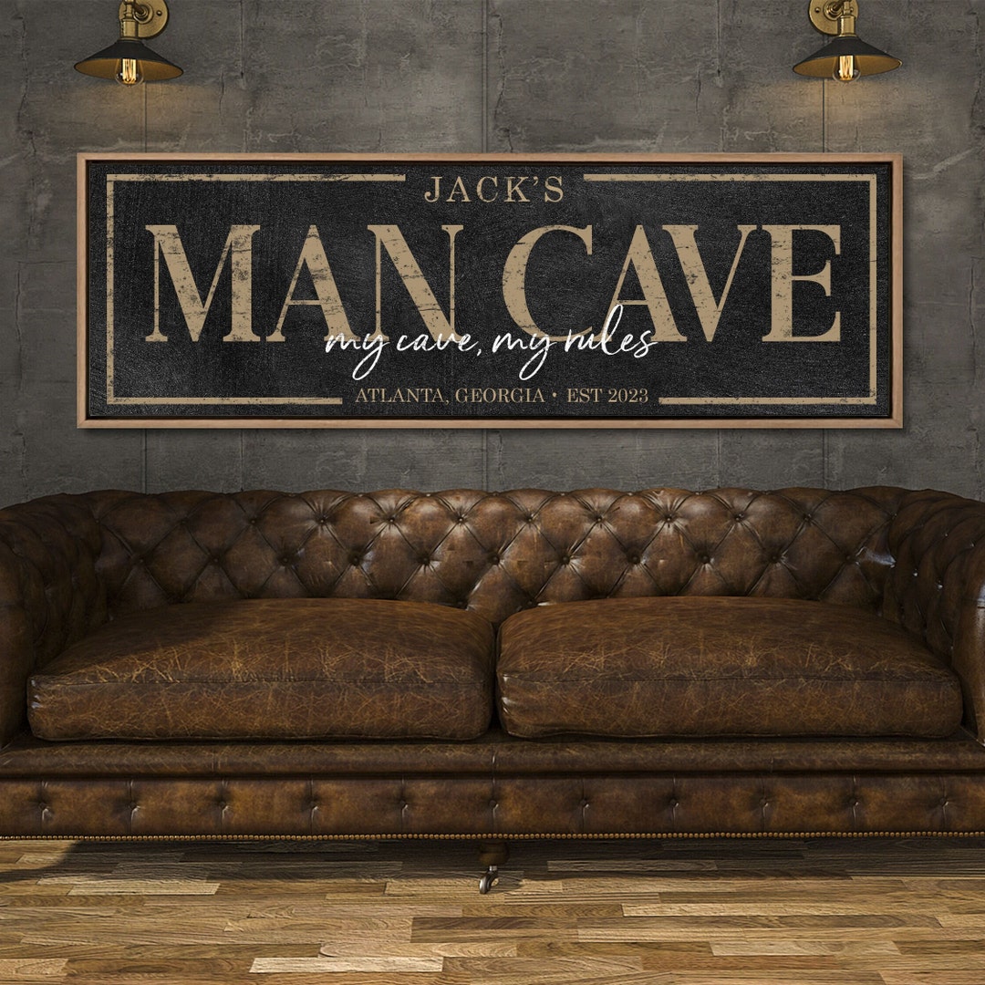 Man Cave Sign, Custom Man Cave Sign, Personalized Decor - Etsy