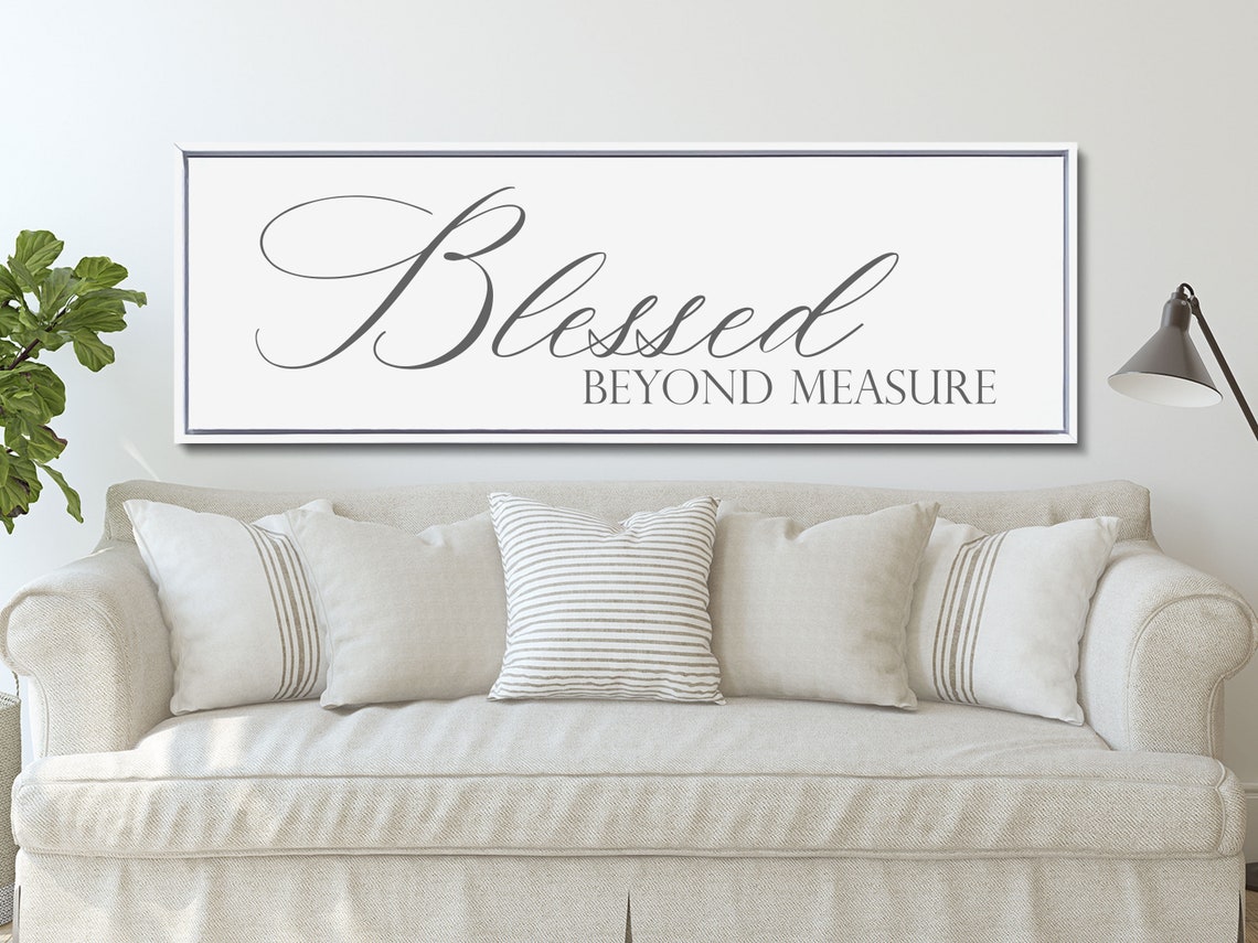 Blessed Beyond Measure Sign Blessed Sign Blessed Decor - Etsy