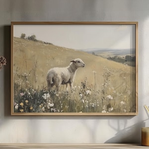 Sheep Art Print, PRINTED AND SHIPPED, Vintage Art - Etsy