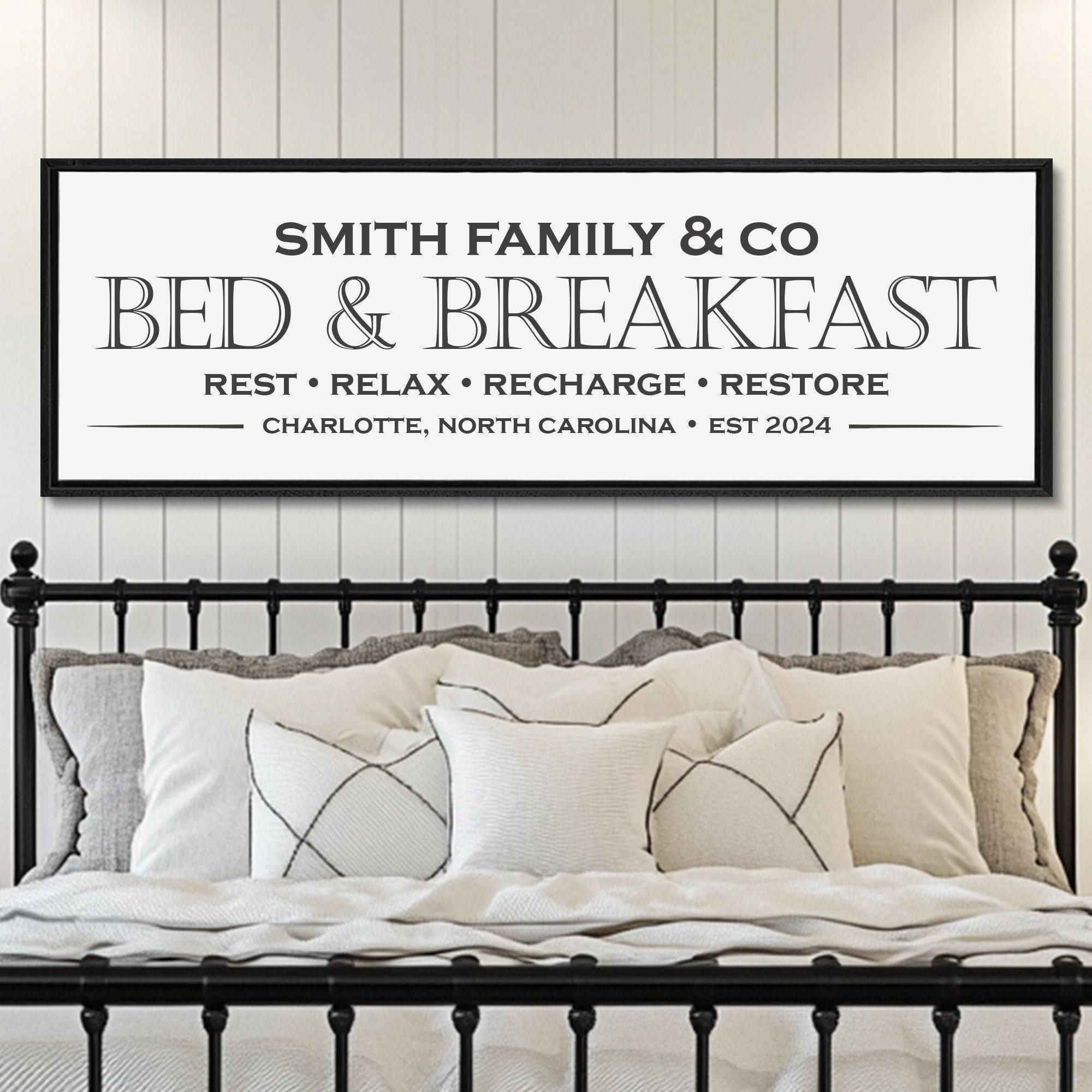 Personalized Bed and Breakfast Sign, Farmhouse Decor - Etsy
