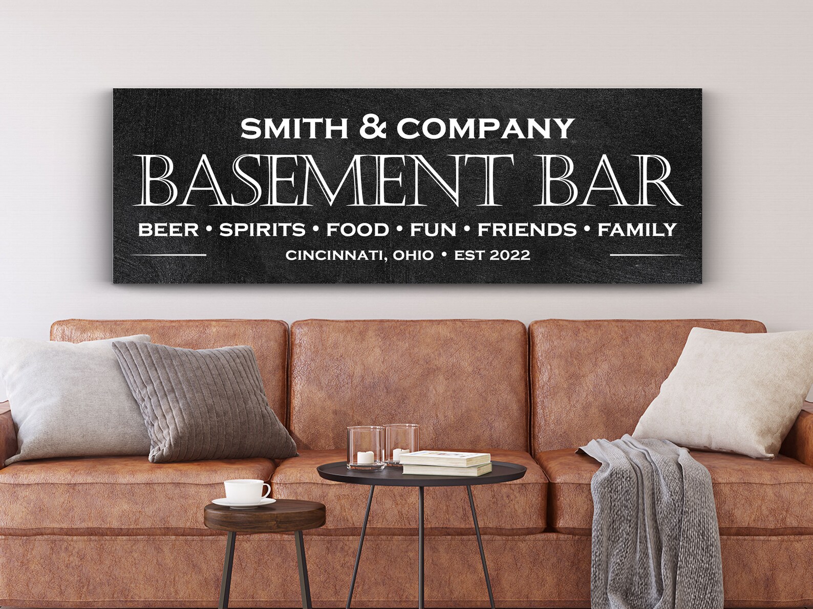 Personalized Basement Bar Sign Custom Basement Bar Sign Home - Etsy