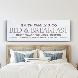 Personalized Bed and Breakfast Sign, Custom Bed and Breakfast Sign ...