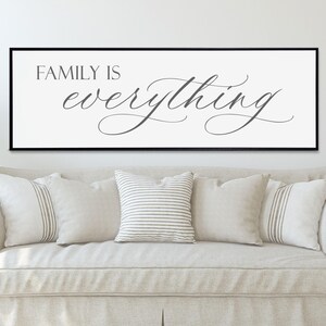 Personalized Family Sign, Family is Everything Sign With Last Name and ...