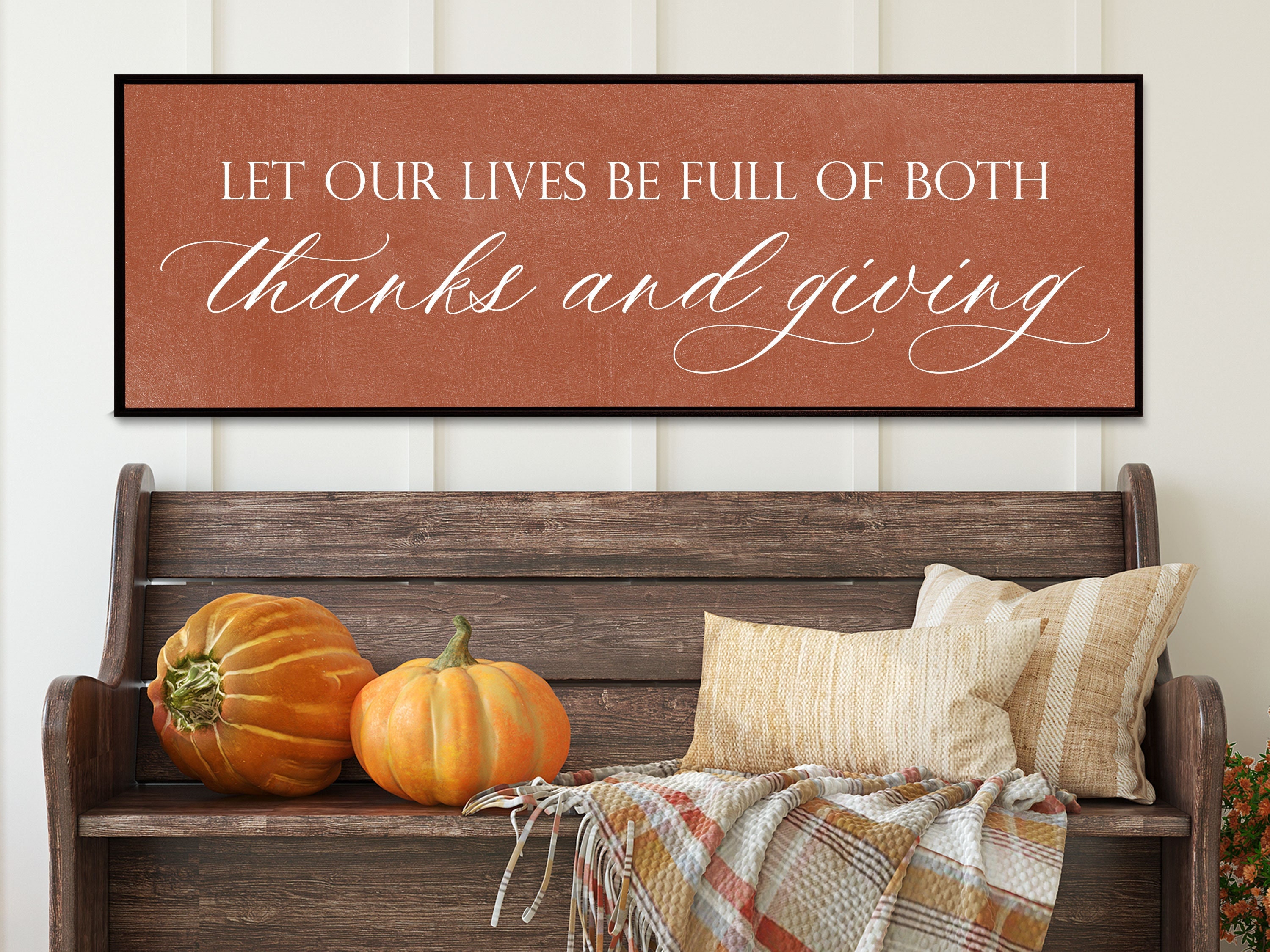 Give Thanks Wall Decor Svg - Etsy
