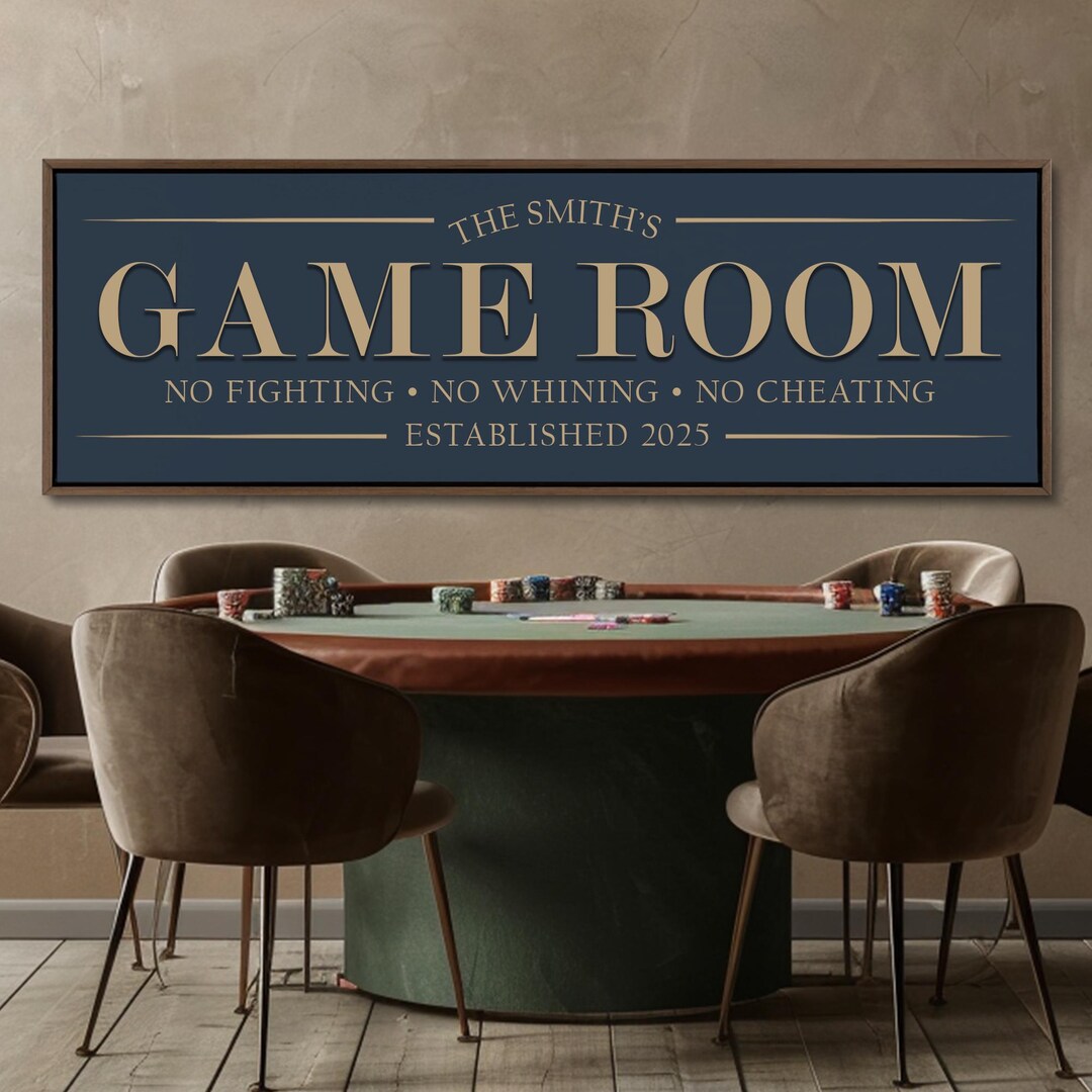 Personalized Game Room Sign for Home - Etsy