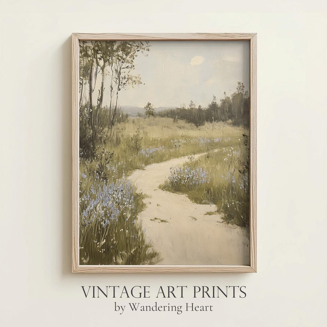 Spring Landscape Art Print : Pastoral Home Decor - Etsy