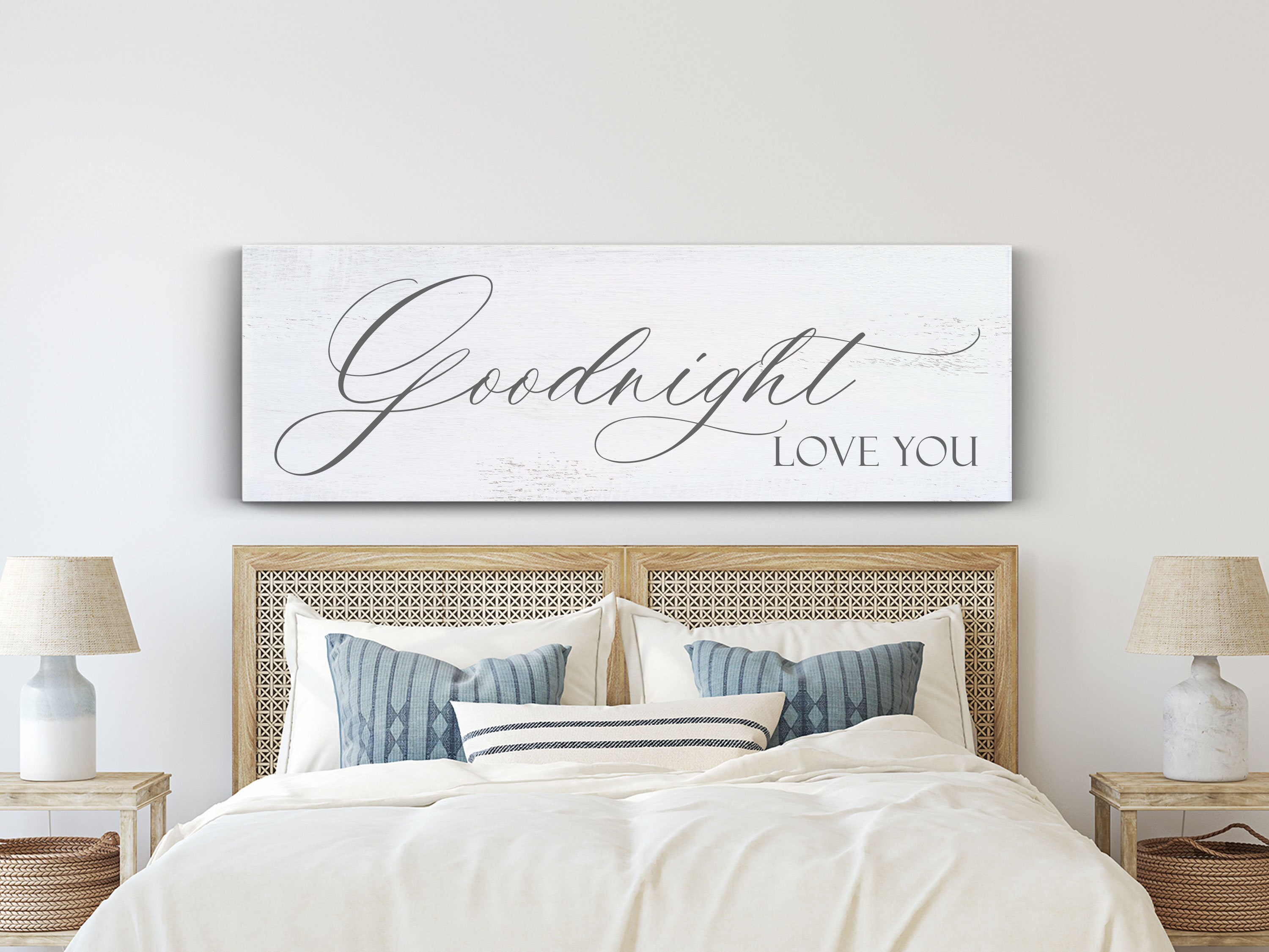 Master Bedroom Sign Above the Bed Sign Goodnight Sign - Etsy