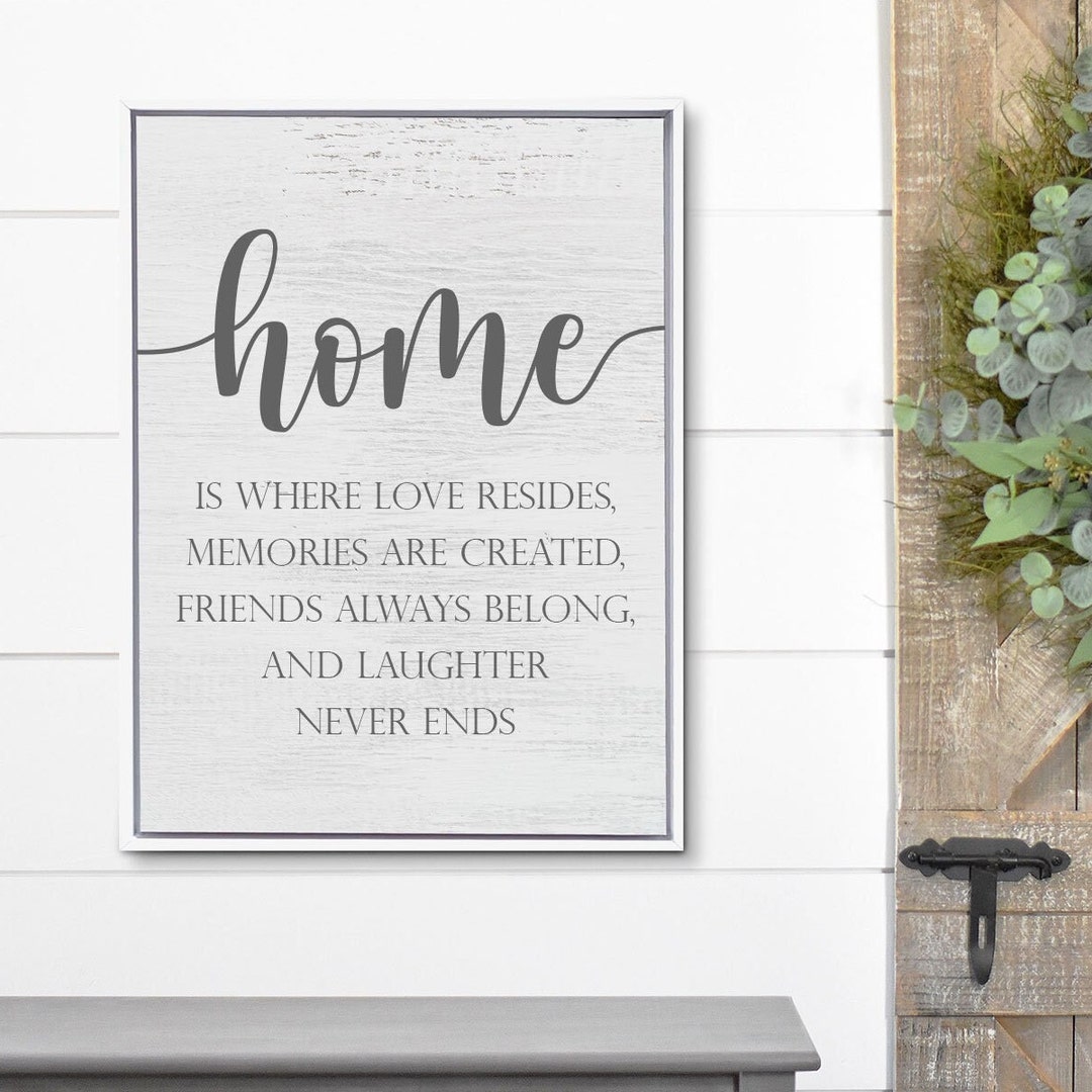 Home is Where Love Resides Sign Home Definition Sign - Etsy