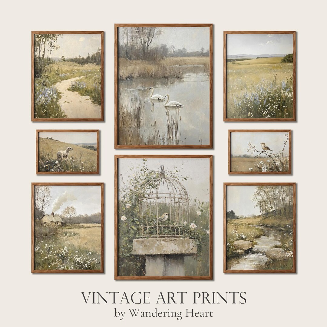 PRINTED & SHIPPED Spring Art Print Set, DIY Gallery Wall Art - Etsy