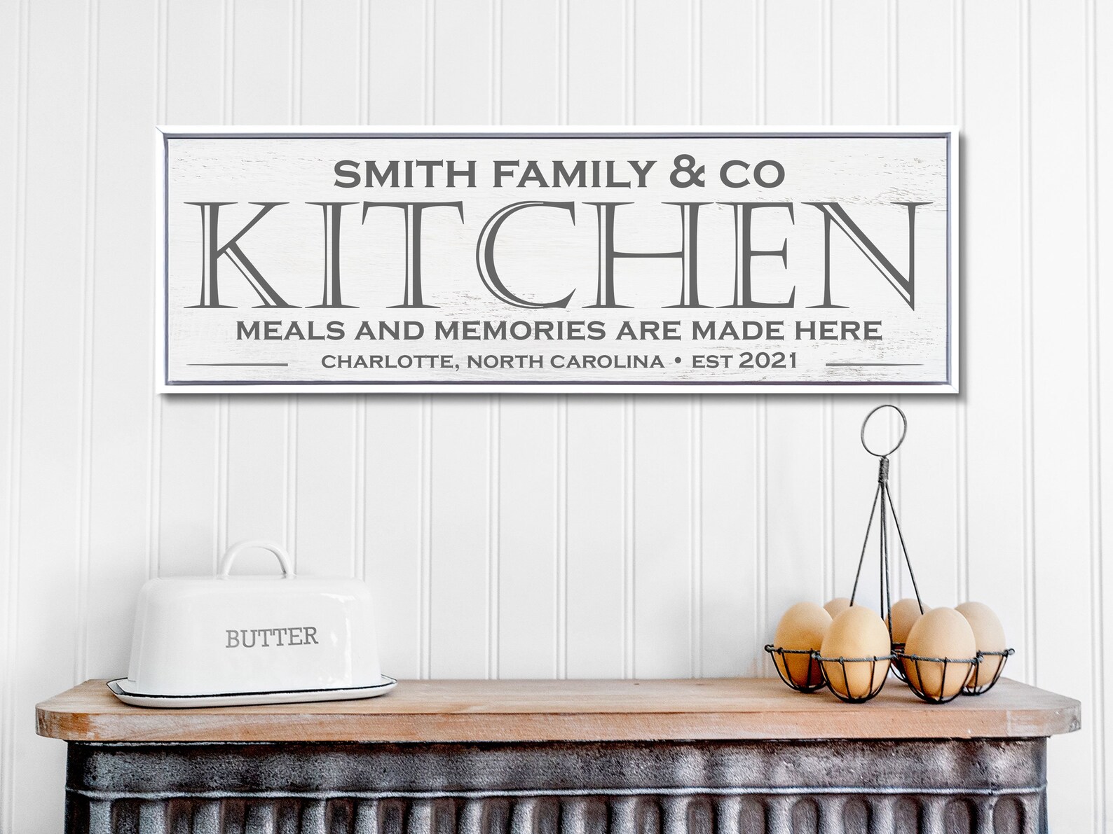 Personalized Family Kitchen Sign Custom Kitchen Sign - Etsy