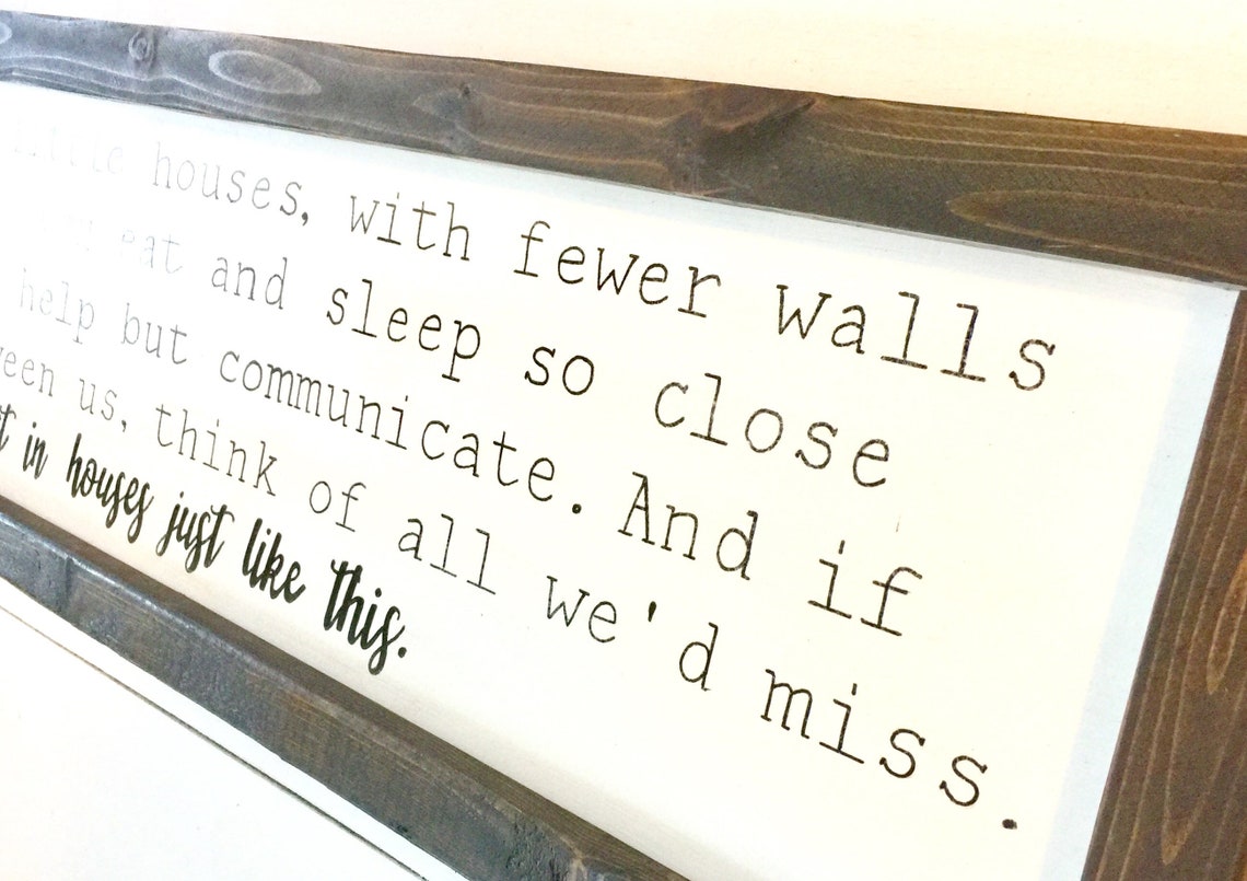 Love Grows Best in Little Houses Sign. Large Horizontal 4 Ft - Etsy