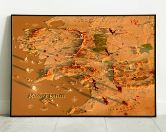 Thorin's Map the Hobbit PROP - Etsy