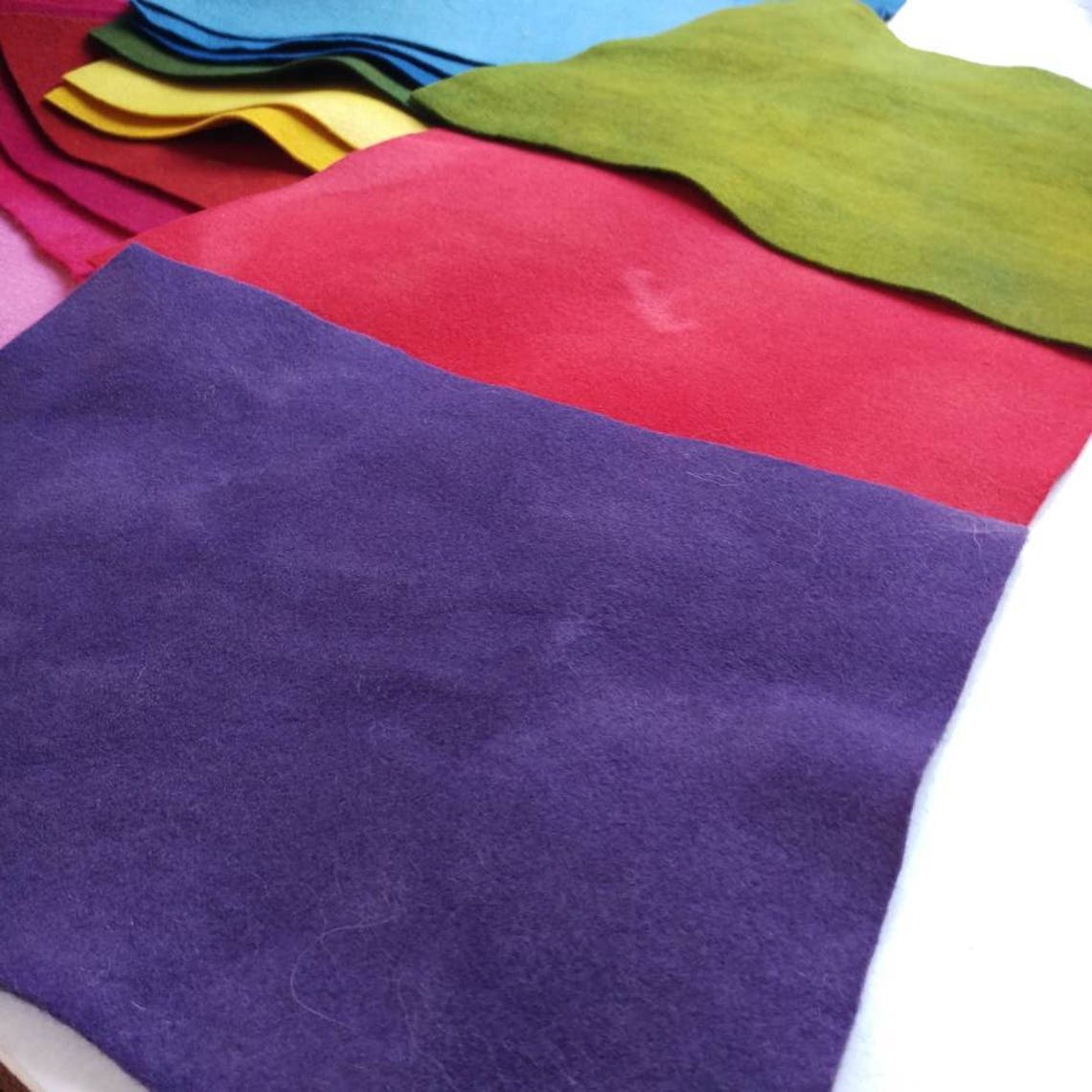 All-naturally Dyed 100% Wool Felt Sheets/ Yardage, Over 30 Shades ...