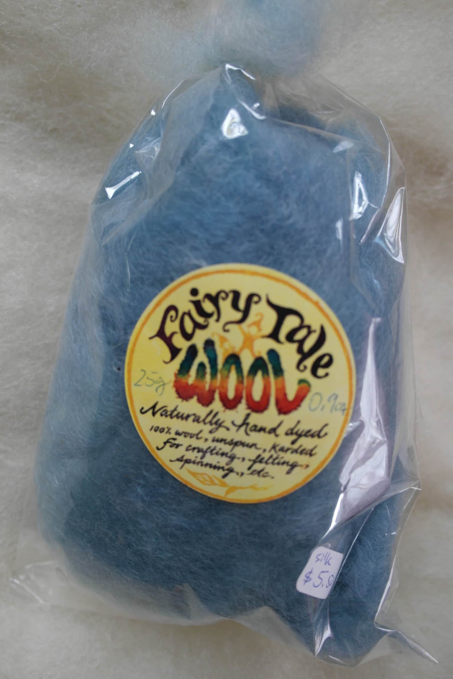 Naturally Dyed Romney Wool Roving A Bouquet of Colours 50g - Etsy