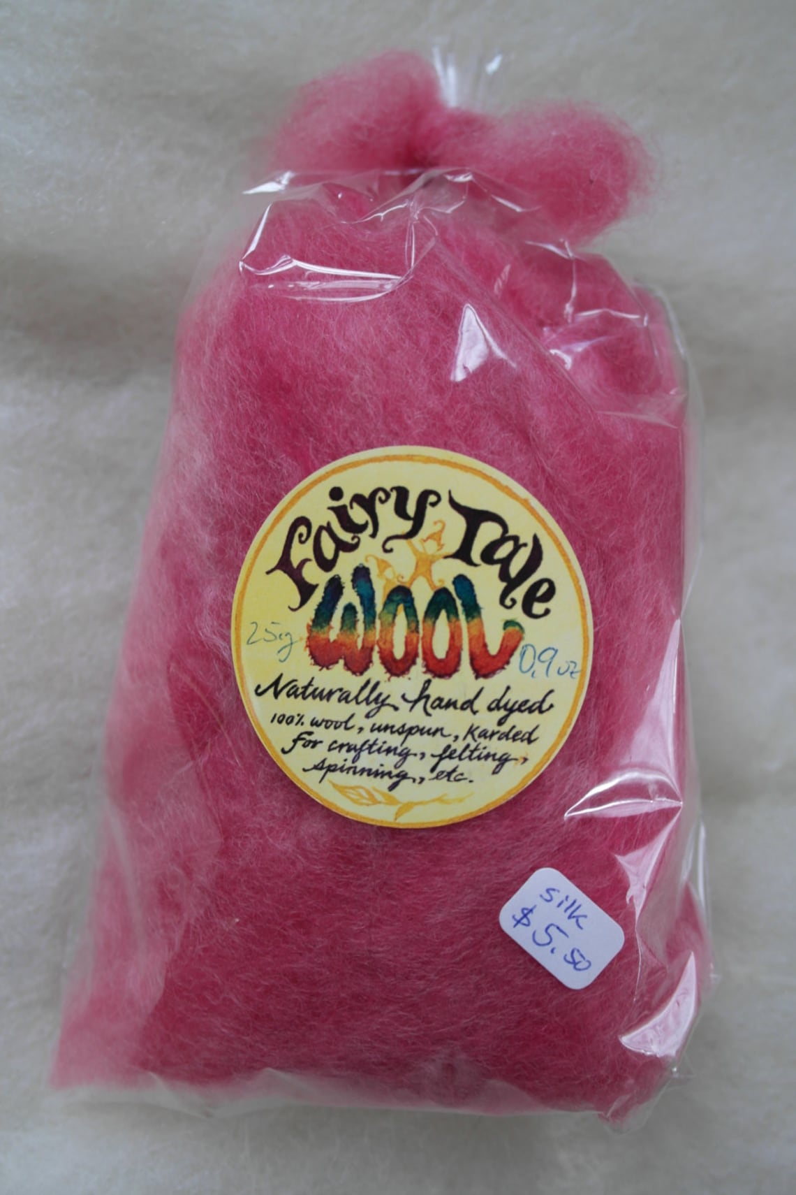 Naturally Dyed Romney Wool Roving A Bouquet of Colours 50g - Etsy