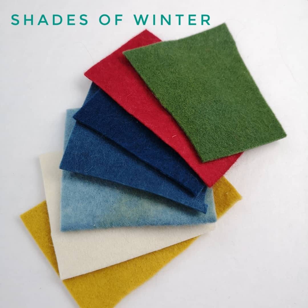 All-naturally Dyed Wool Felt Patches Mix small Rainbow Felt - Etsy