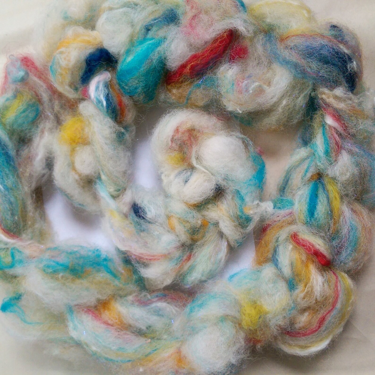 Naturally Dyed Art Braid 'the Big Bang' (phatfiber), Wool Roving Braid ...