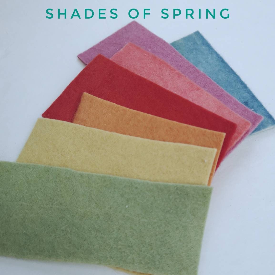 All-naturally Dyed Wool Felt Patches Mix (small), Rainbow and Seasonal ...