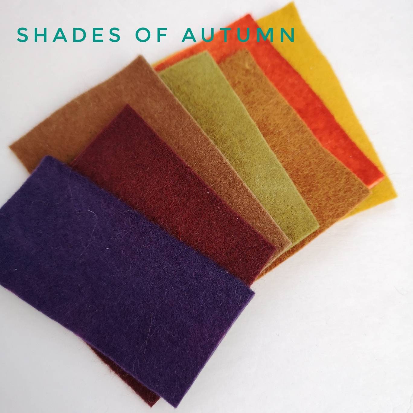 All-naturally Dyed Wool Felt Patches Mix (small), Rainbow Felt Mix ...
