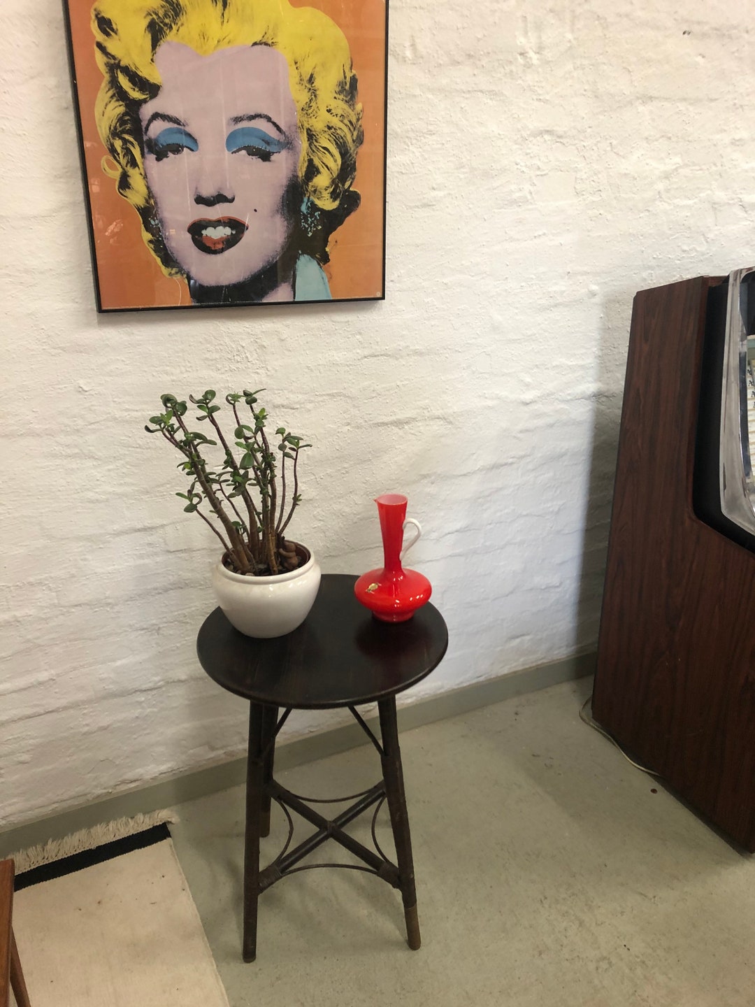 Vintage Table Side Table Flower Table Plant Table - Etsy
